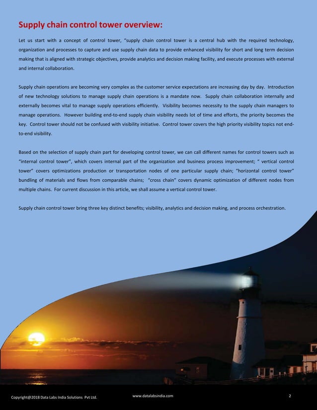 Supply Chain Control Tower - Design & Deployment Concept | PDF ...