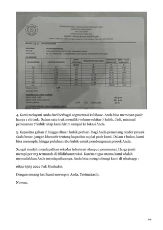 Harga pasir merapi per m3 atau per kubik | PDF