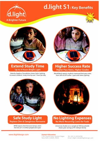 D.Light S1 Catalogue | PDF