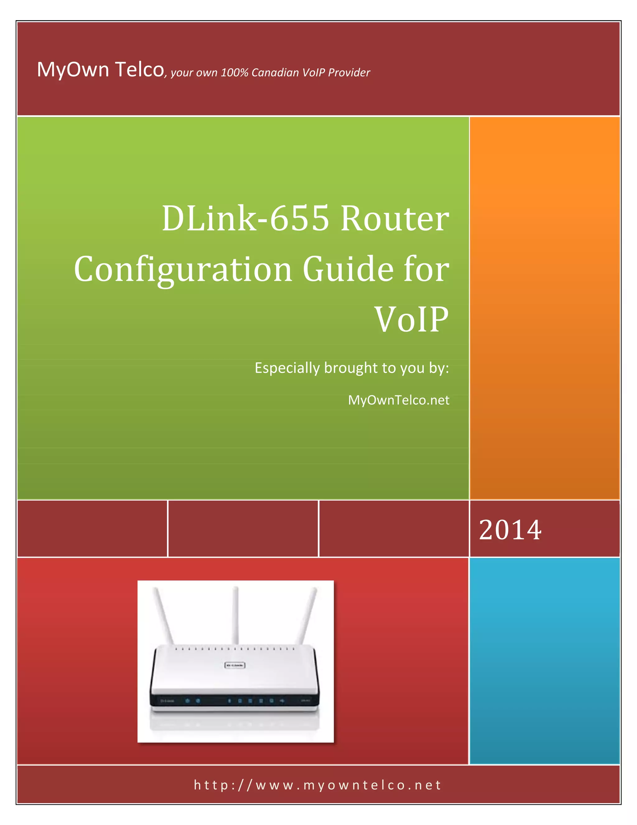 DLink-655 Router Configuration Guide for VoIP | PDF