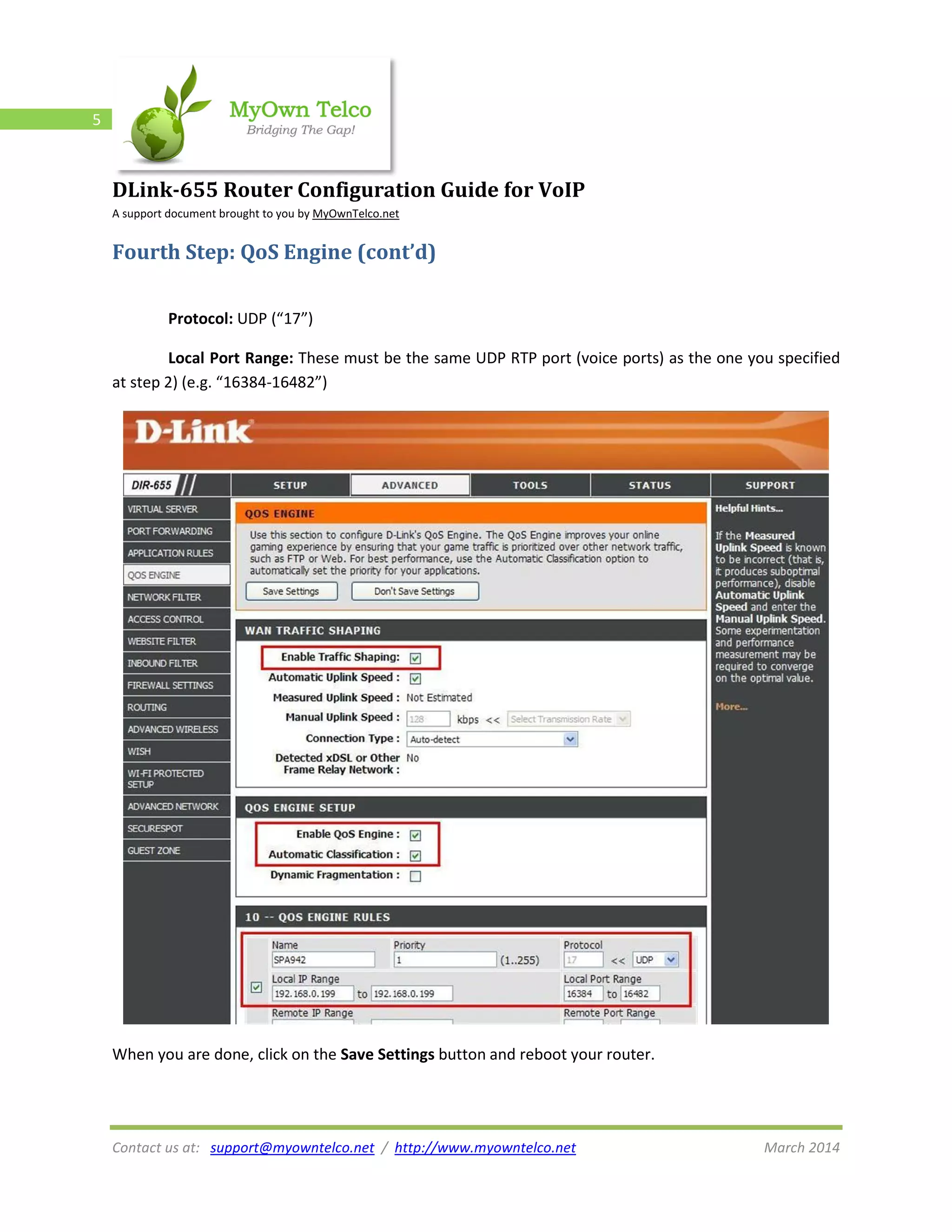 DLink-655 Router Configuration Guide for VoIP | PDF | Computer Networking | Computing