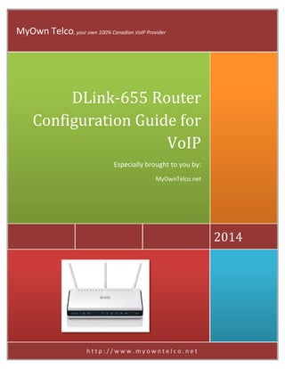 DLink-655 Router Configuration Guide for VoIP | PDF | Computer ...