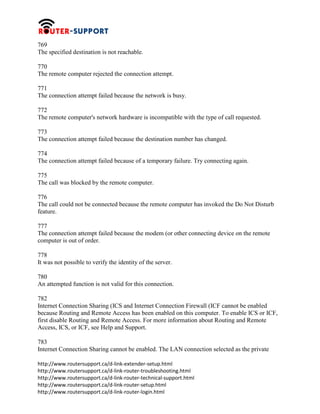 D link router_error_codes | PDF