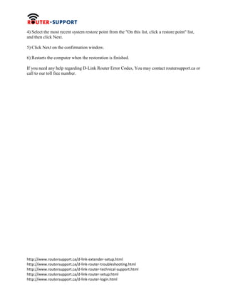 D link router_error_codes | PDF