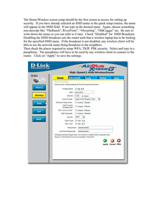 D link router_setup_example | PDF | Computer Networking | Computing