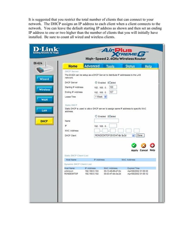 D link router_setup_example | PDF | Computer Networking | Computing