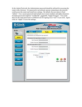 D link router_setup_example | PDF | Computer Networking | Computing