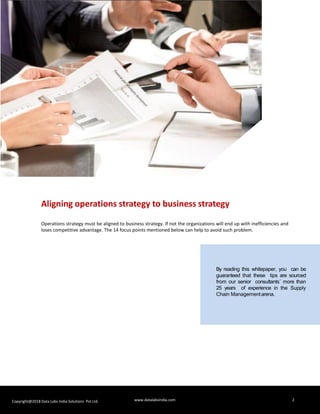 Aligning Operations Strategy to Business Strategy | PDF