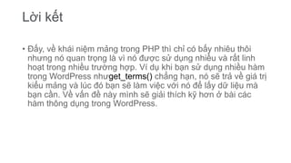 Dữ liệu mảng (array) | PPT