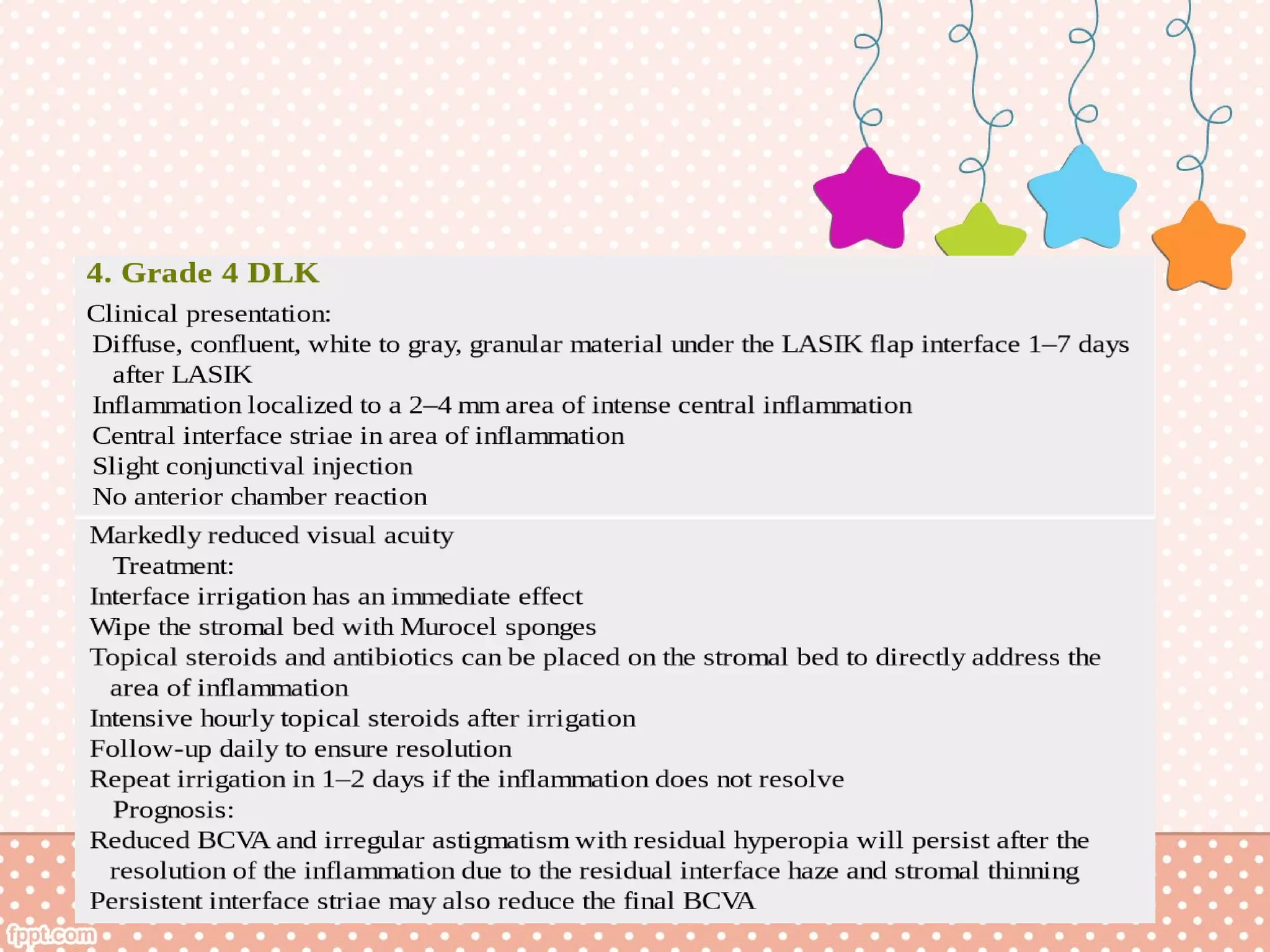 Diffuse Lamellar Keratitis (DLK) | PPT