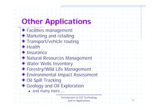 introduction to gis technology and its applications | PDF | Geography ...