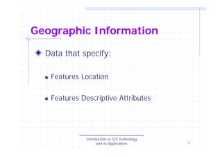 introduction to gis technology and its applications | PDF