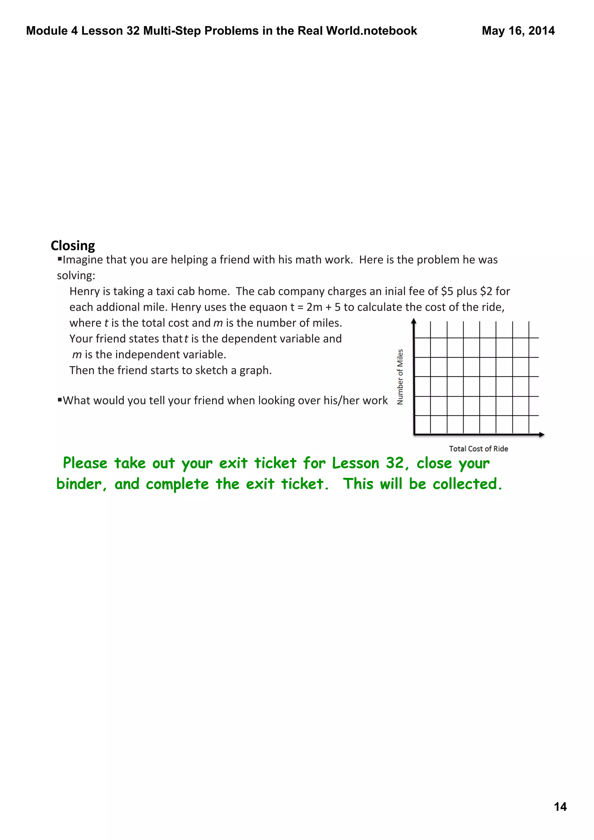 Module 4 lesson 32 | PDF