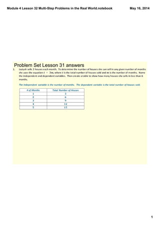 Module 4 lesson 32 | PDF