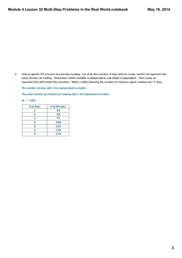 Module 4 lesson 32 | PDF