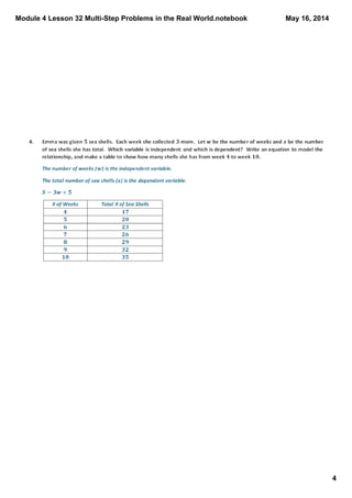 Module 4 lesson 32 | PDF