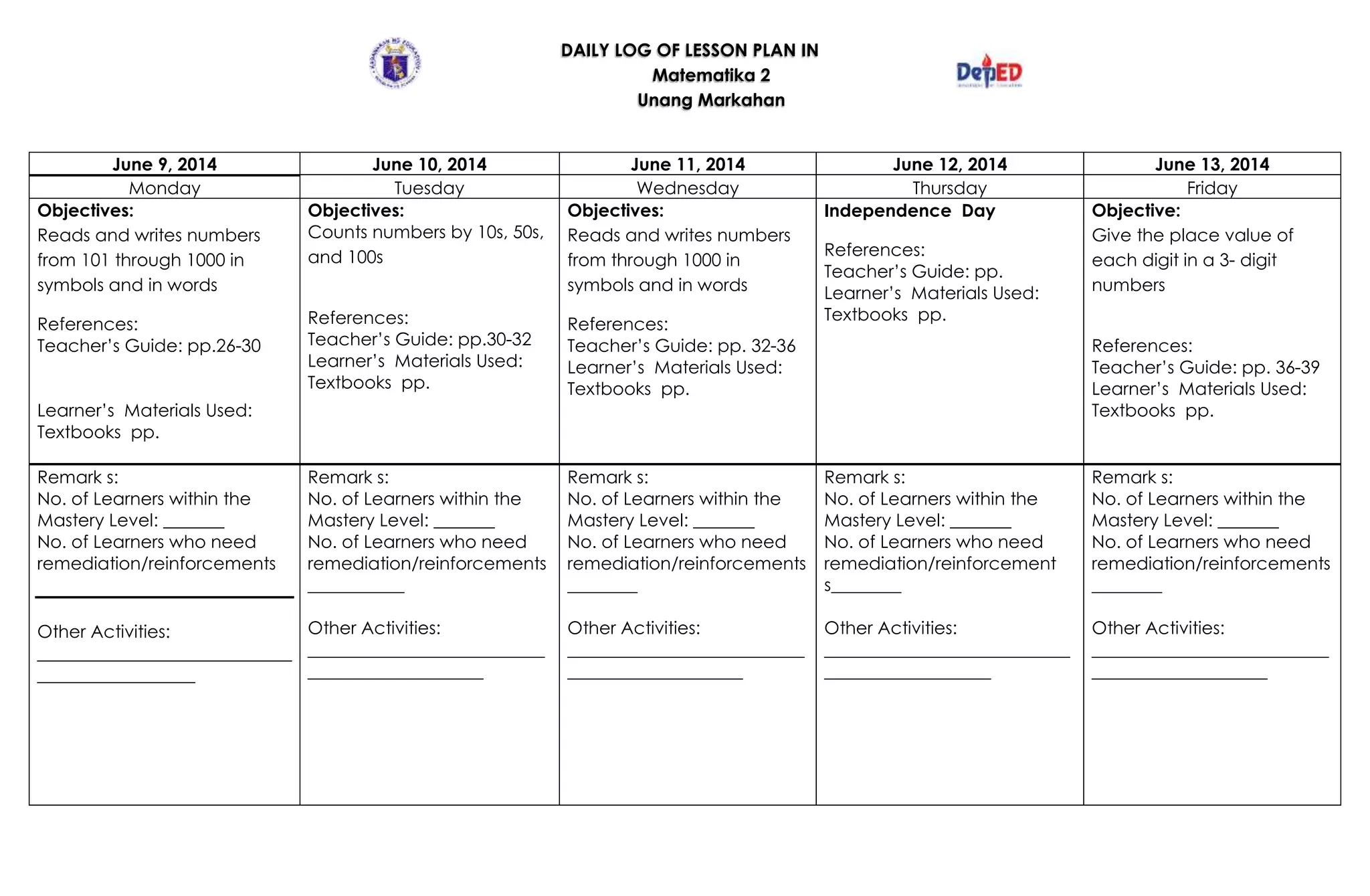Dll GRADE 2 MATH | PDF