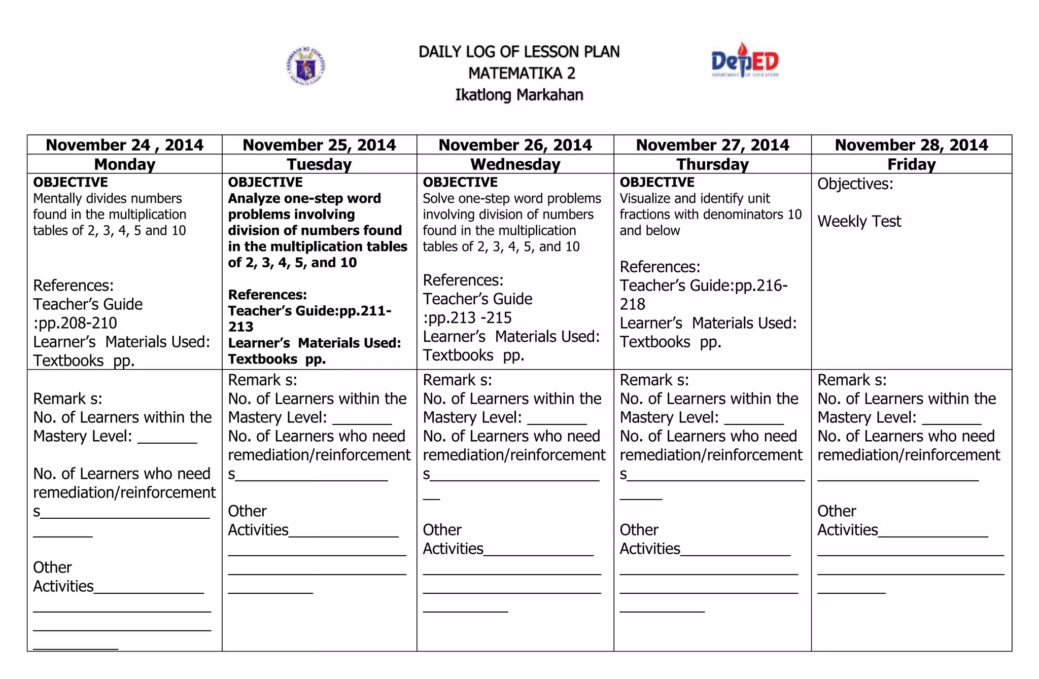 Dll GRADE 2 MATH | PDF