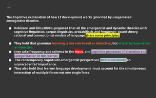 Learner Language / Development Learner Language/ Eiram Amjed | PPTX