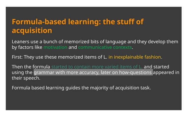 Learner Language / Development Learner Language/ Eiram Amjed | PPT