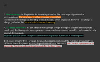 Learner Language / Development Learner Language/ Eiram Amjed | PPTX