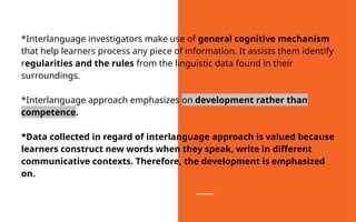 Learner Language / Development Learner Language/ Eiram Amjed | PPTX