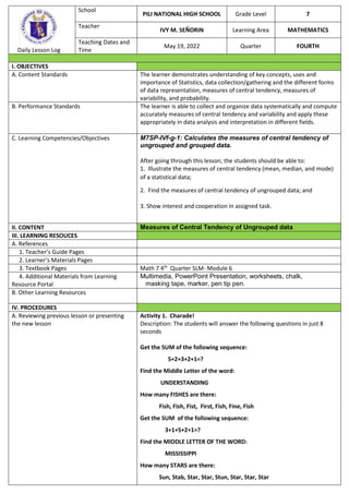 SemiDLL-CO2.Circle-Math 10-Quarter 1docx | PDF