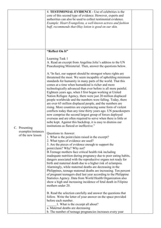 DLL-ENGLISH-G9-MAY8.docx | Pregnancy | Reproductive Health