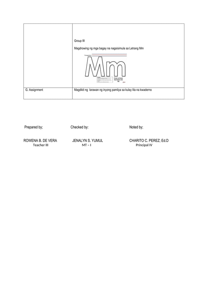 DLL-for-COT-2nd.docx FOR kindergarten education... | PDF