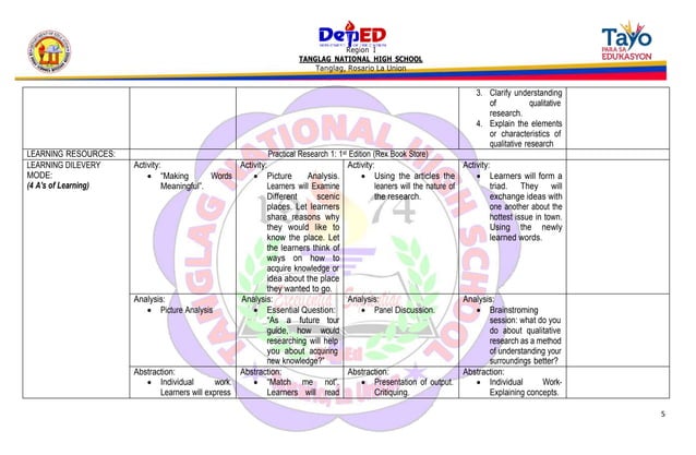 dll-in-practical-research1.docx | Educational Assessment | Education