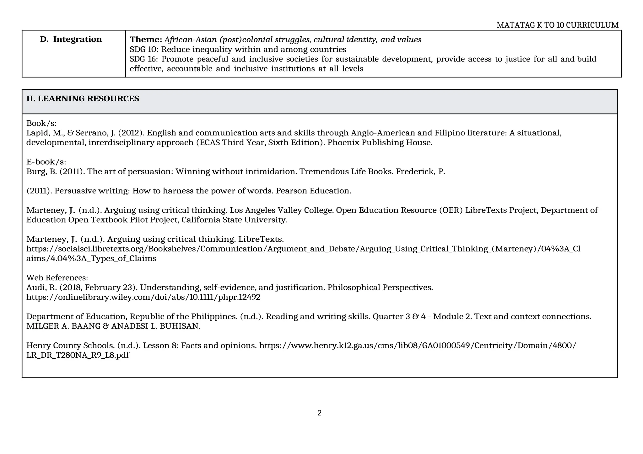 MATATAG-CURRICULUM-LP-FOR-GRADE8-Q2-WEEK2 | DOCX
