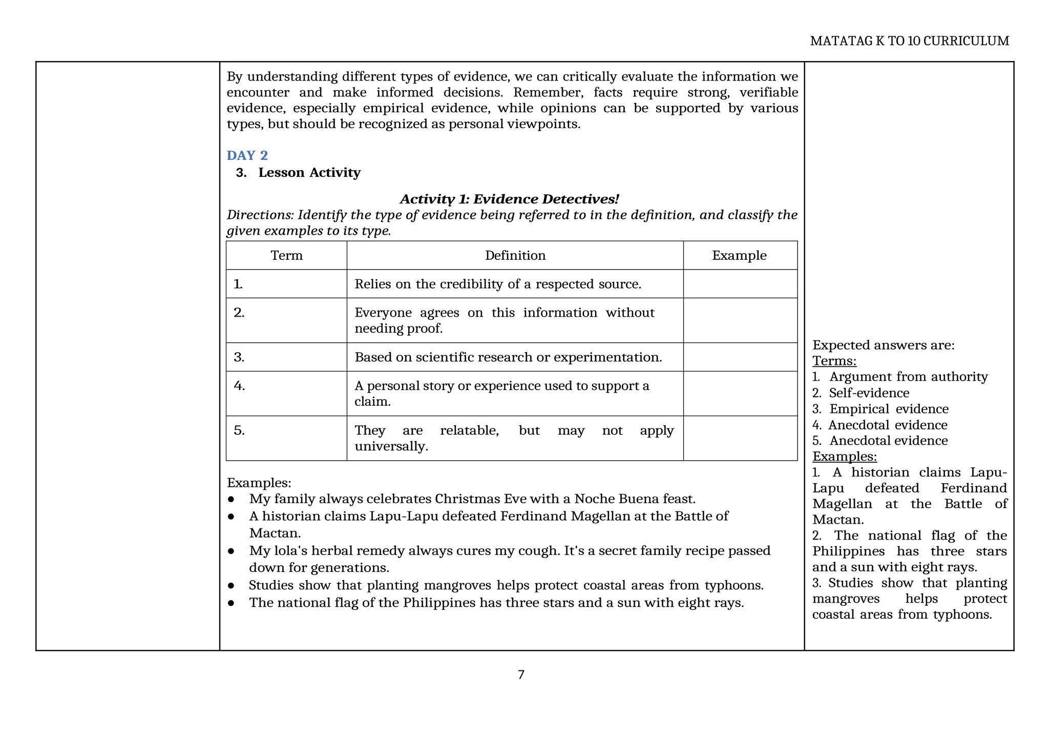 MATATAG-CURRICULUM-LP-FOR-GRADE8-Q2-WEEK2 | DOCX