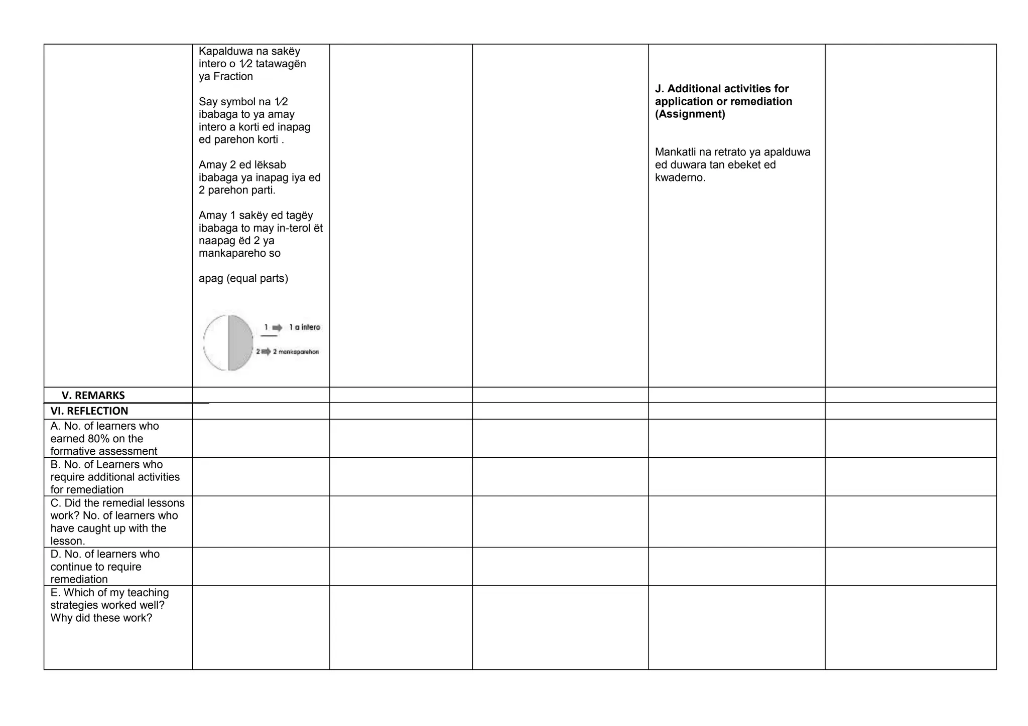 Lesson Plan In Mathematics Grade 1 Qrt3 Educational Assessment