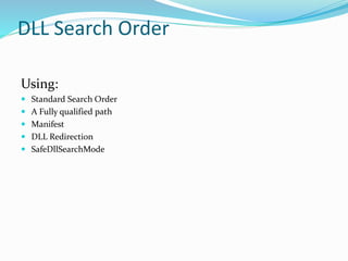 DLL Preloading Attack | PPTX