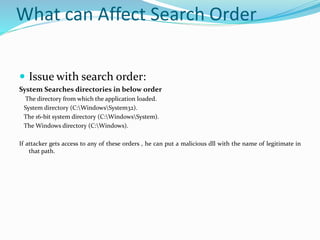 DLL Preloading Attack | PPTX