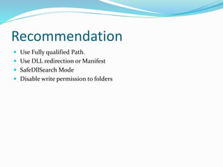 DLL Preloading Attack | PPTX