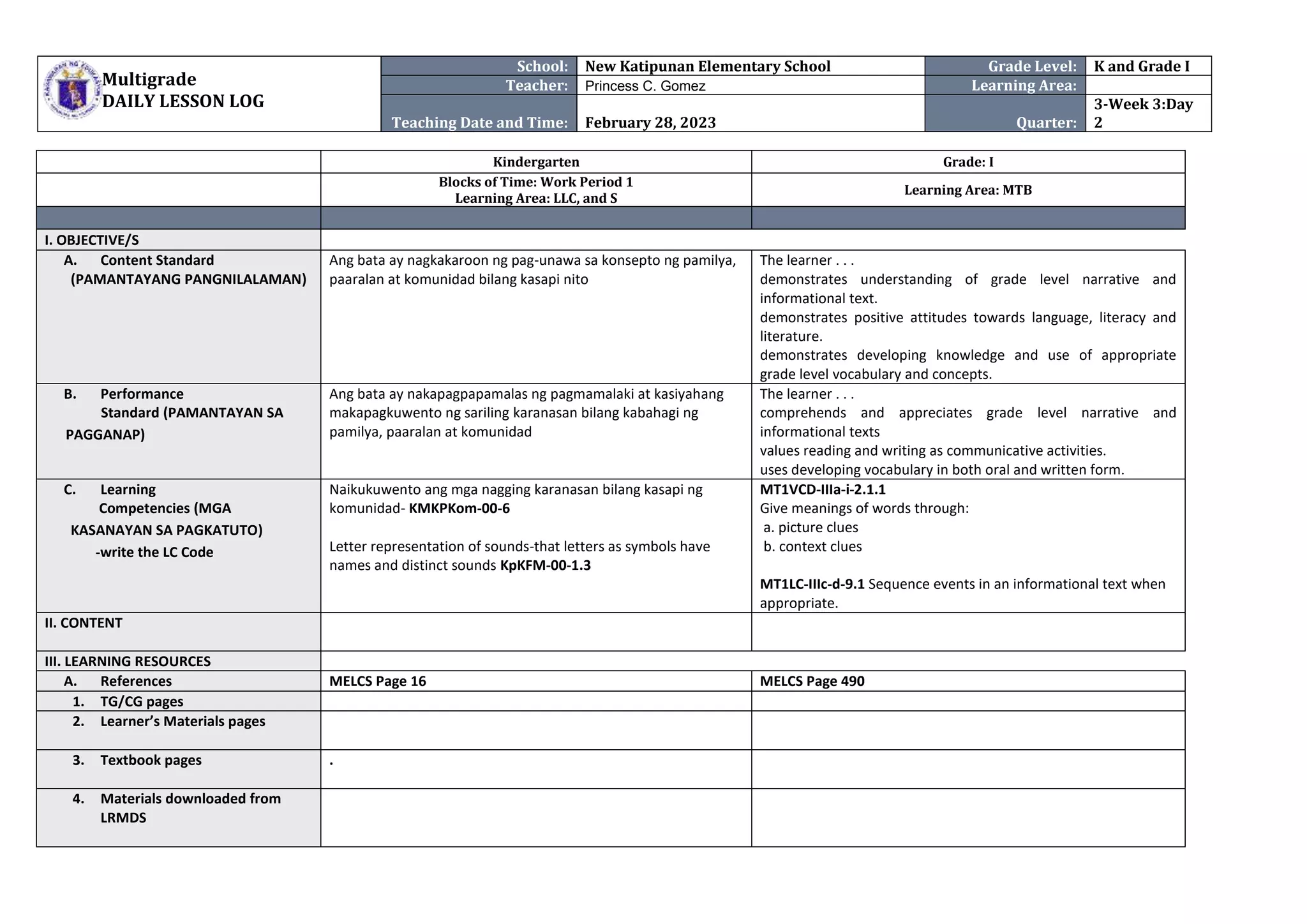 MG DLL template | DOCX