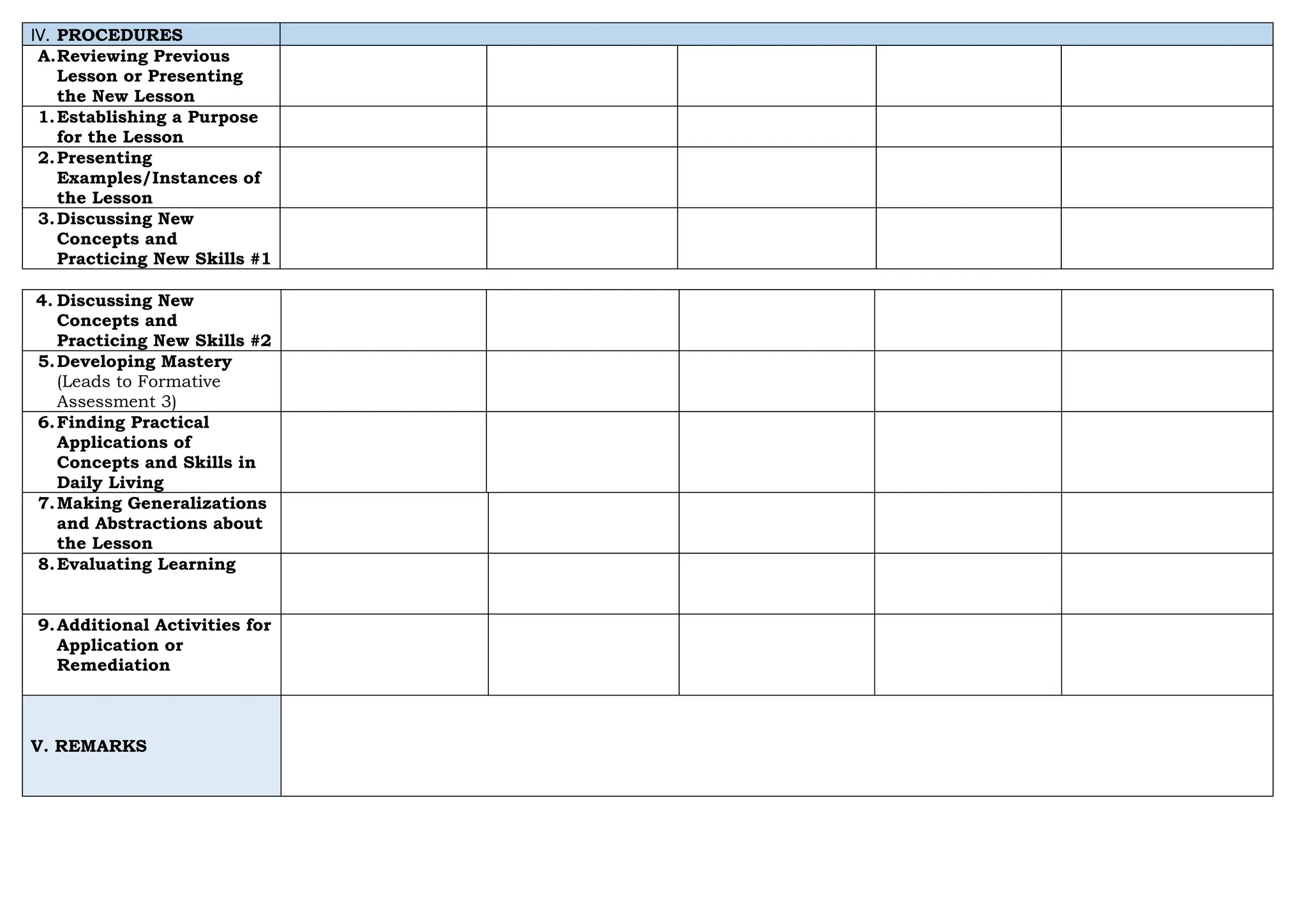Daily Lesson Log Template for Deped Senior High School | DOCX