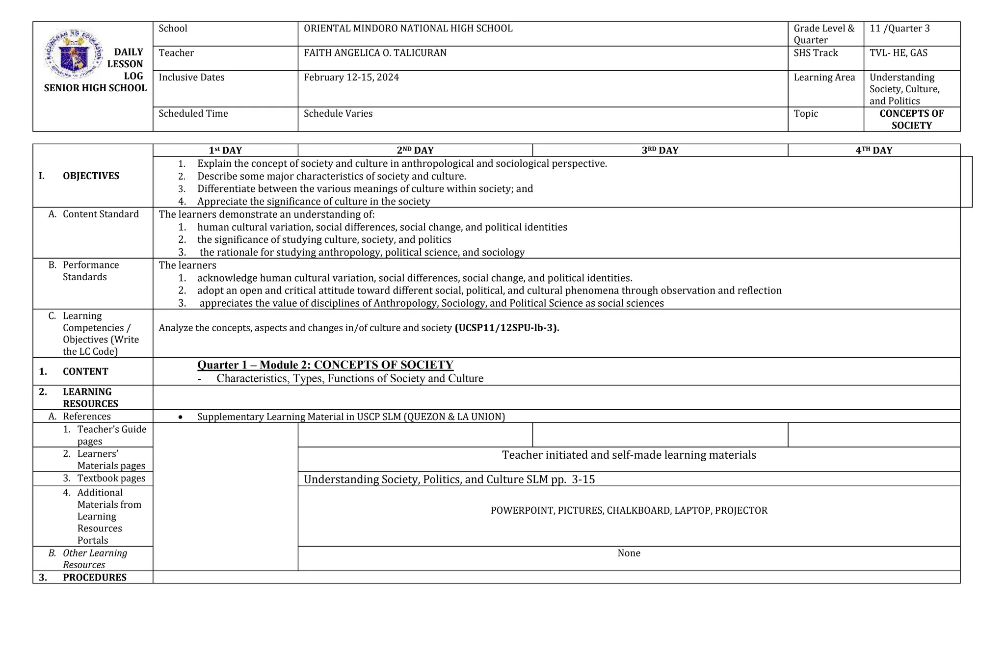 Lesson Plan-UCSP- (WK3- Feb. 12-16, 2024).docx