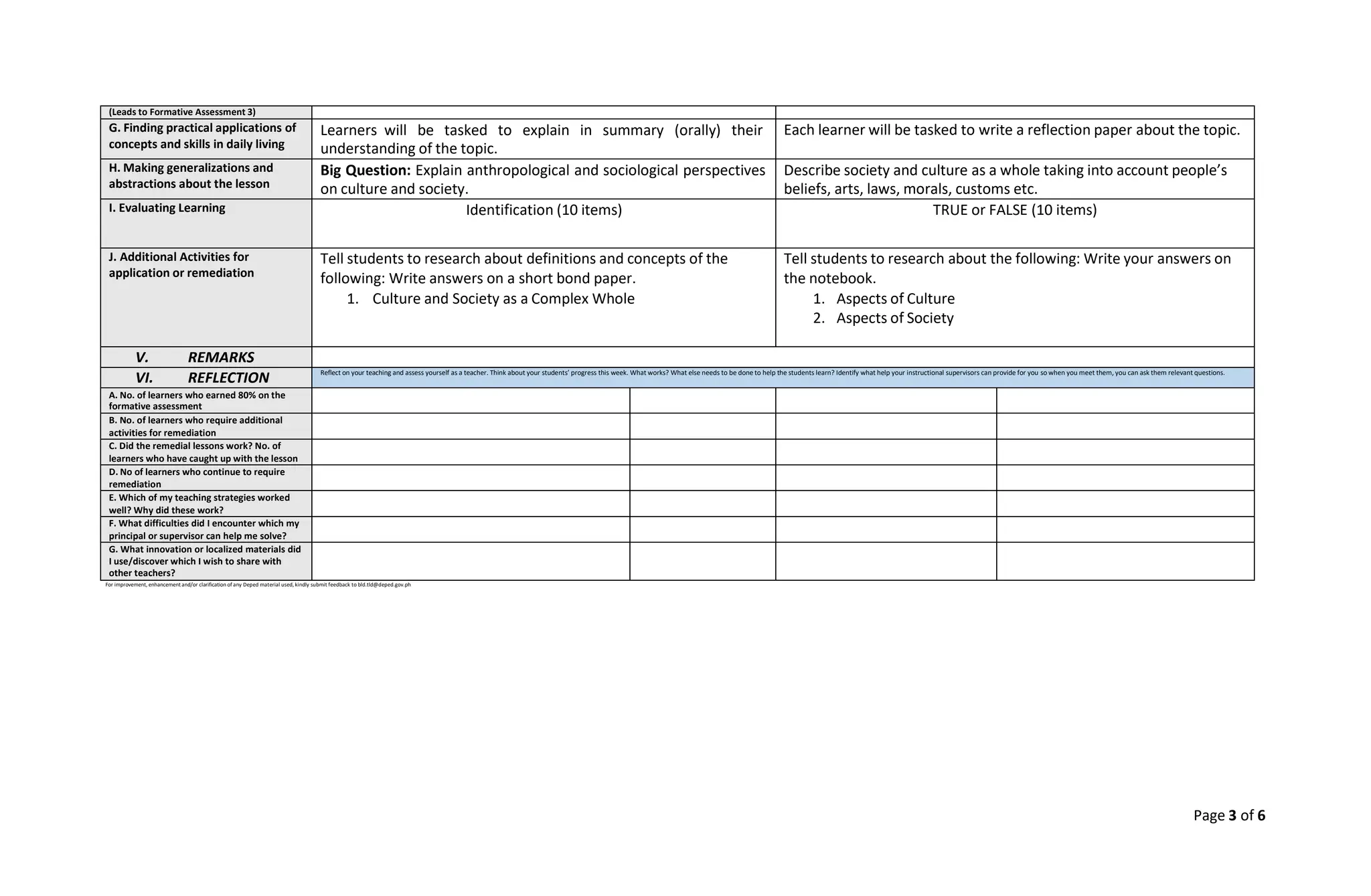 DLL WEEK 3 DAILY LESSON PLAN FOR GRADE 11 | DOCX