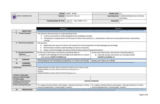 DLL WEEK 3 DAILY LESSON PLAN FOR GRADE 11 | DOCX