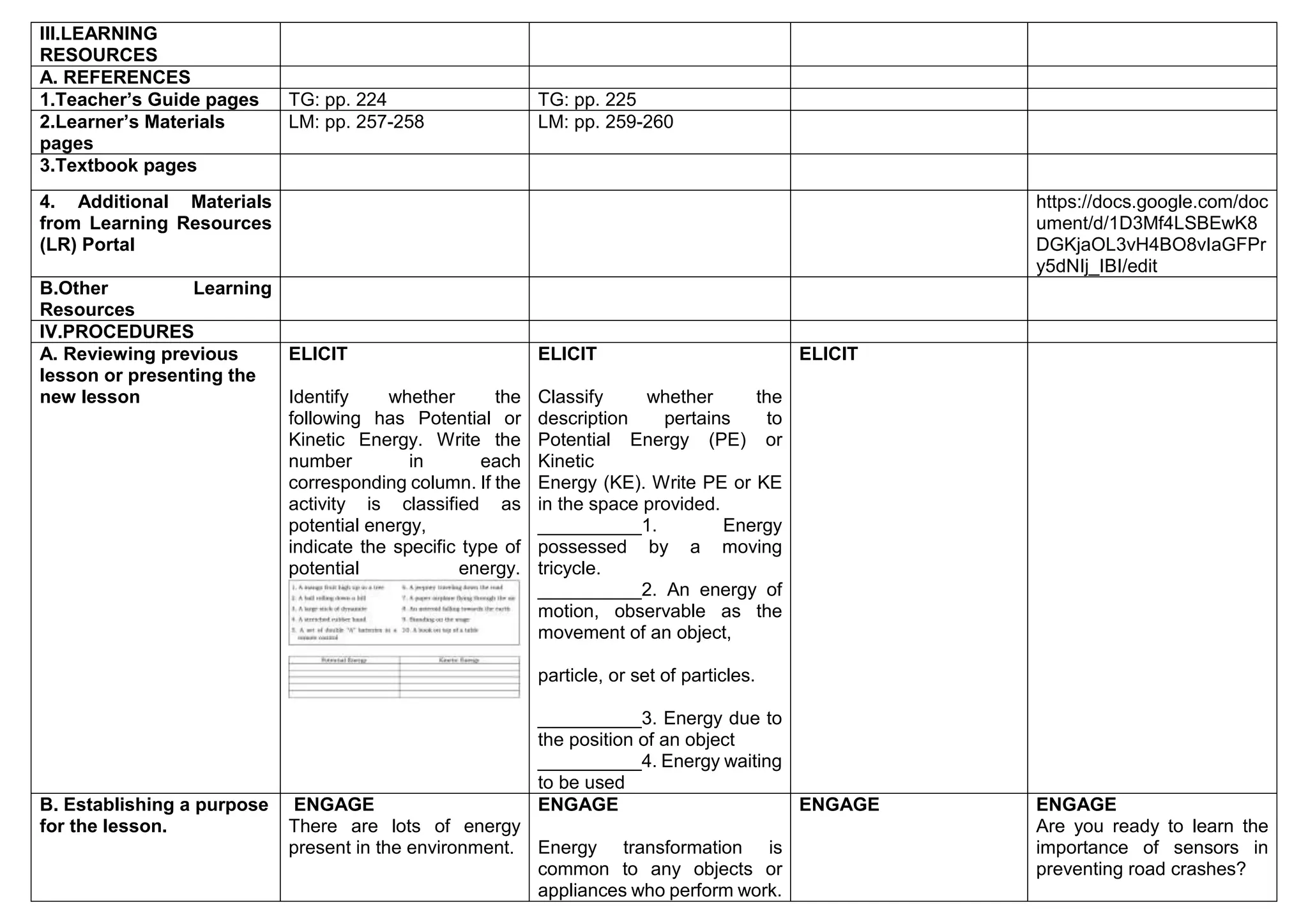 Daily Lesson Log in Science 9 Fourth Quarter Physics | DOCX