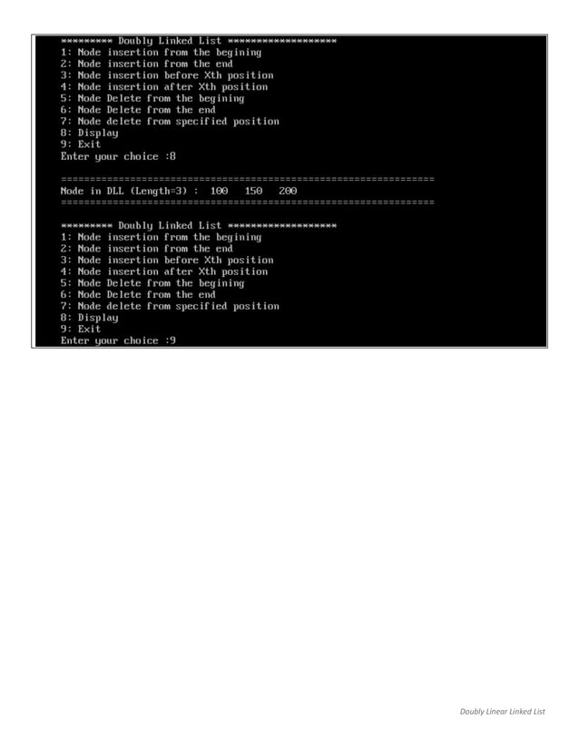 Doubly Linked List Pdf