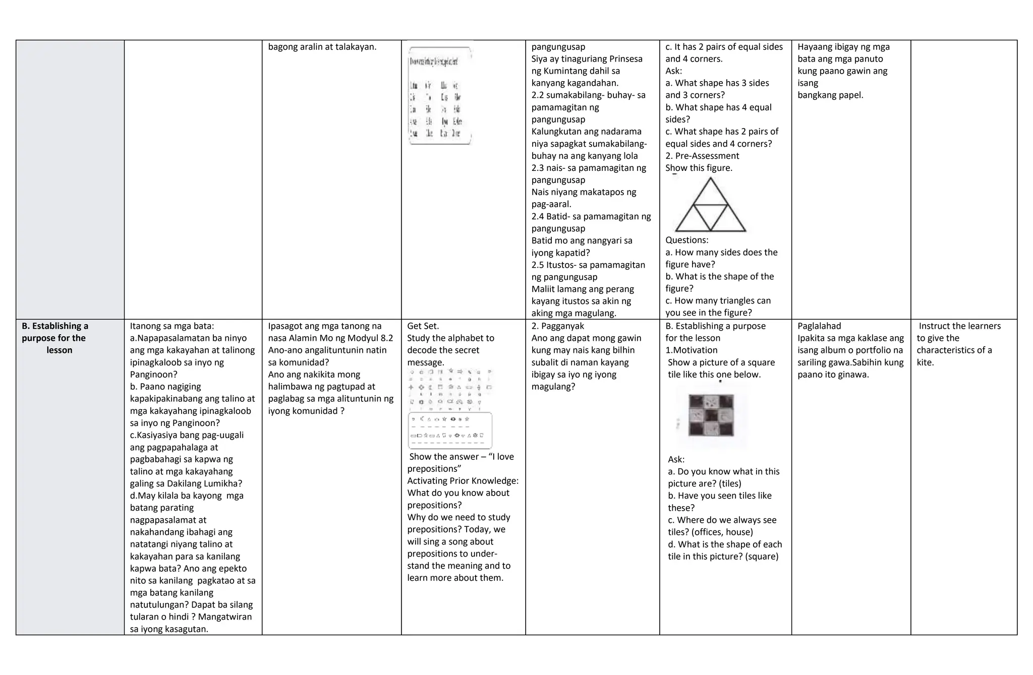GRADE 2 | Quarter 4 Week 6 Prepositions of Place | MELC Based English ...