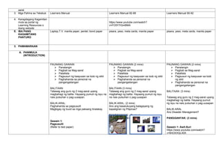 Daily lesson log for AP subject quarter 1 | DOCX