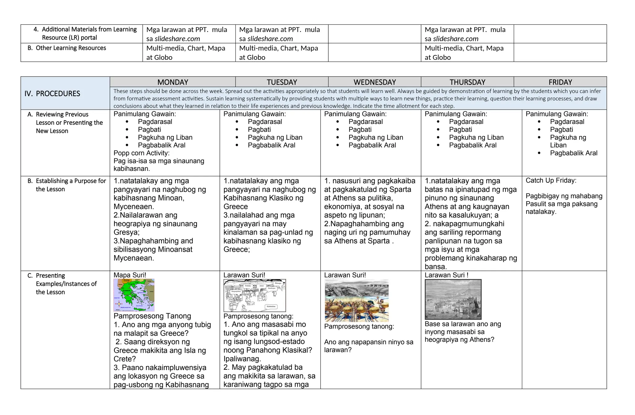 DLL Araling Panlipunan 8 Q2 week 1 2024.docx