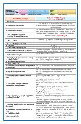 Dll ap esp epp ikapitong linggo | DOCX