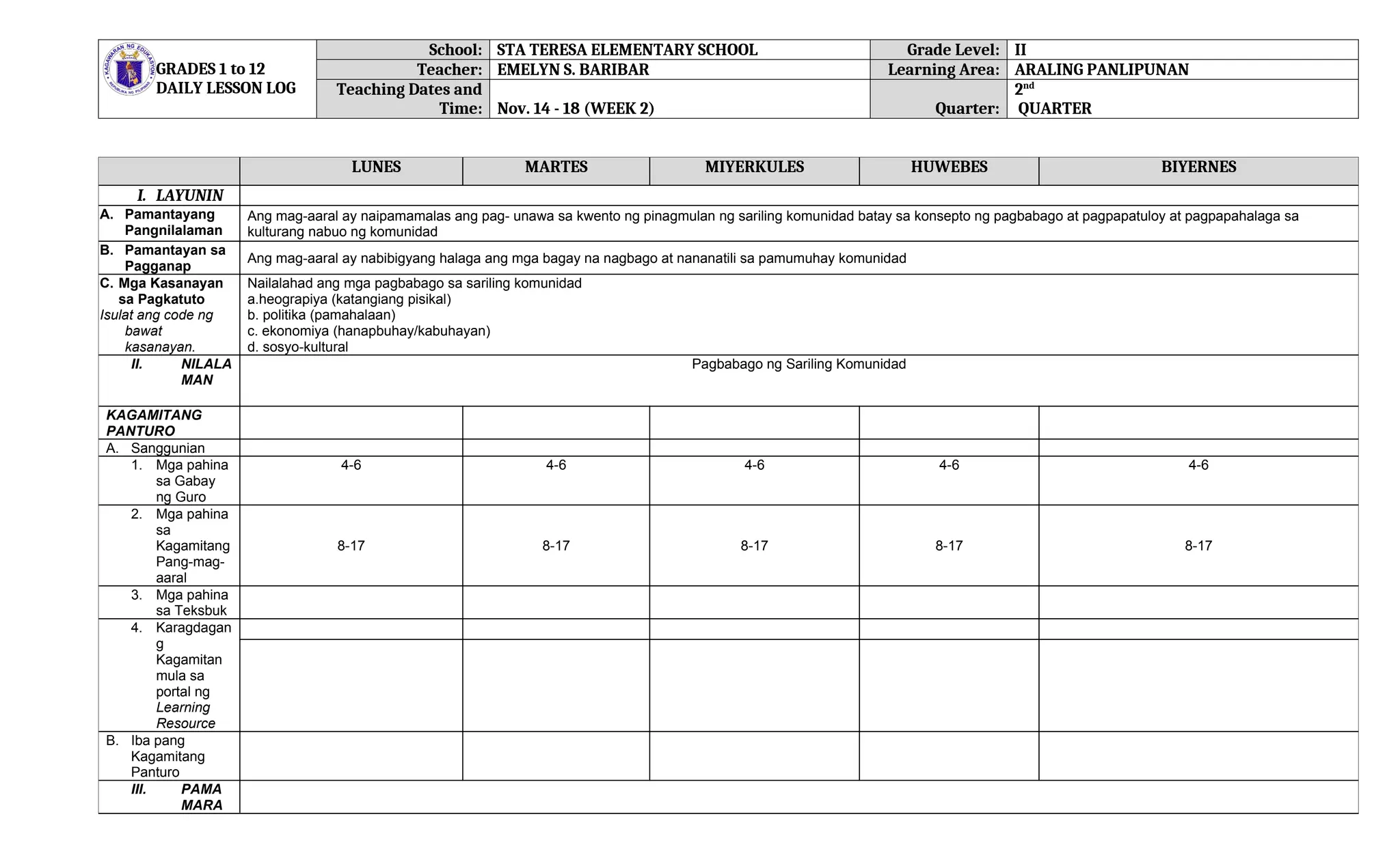 DAILY LESSON LOG DLL_ARALING PANLIPUNAN 2_Q2_W2.docx
