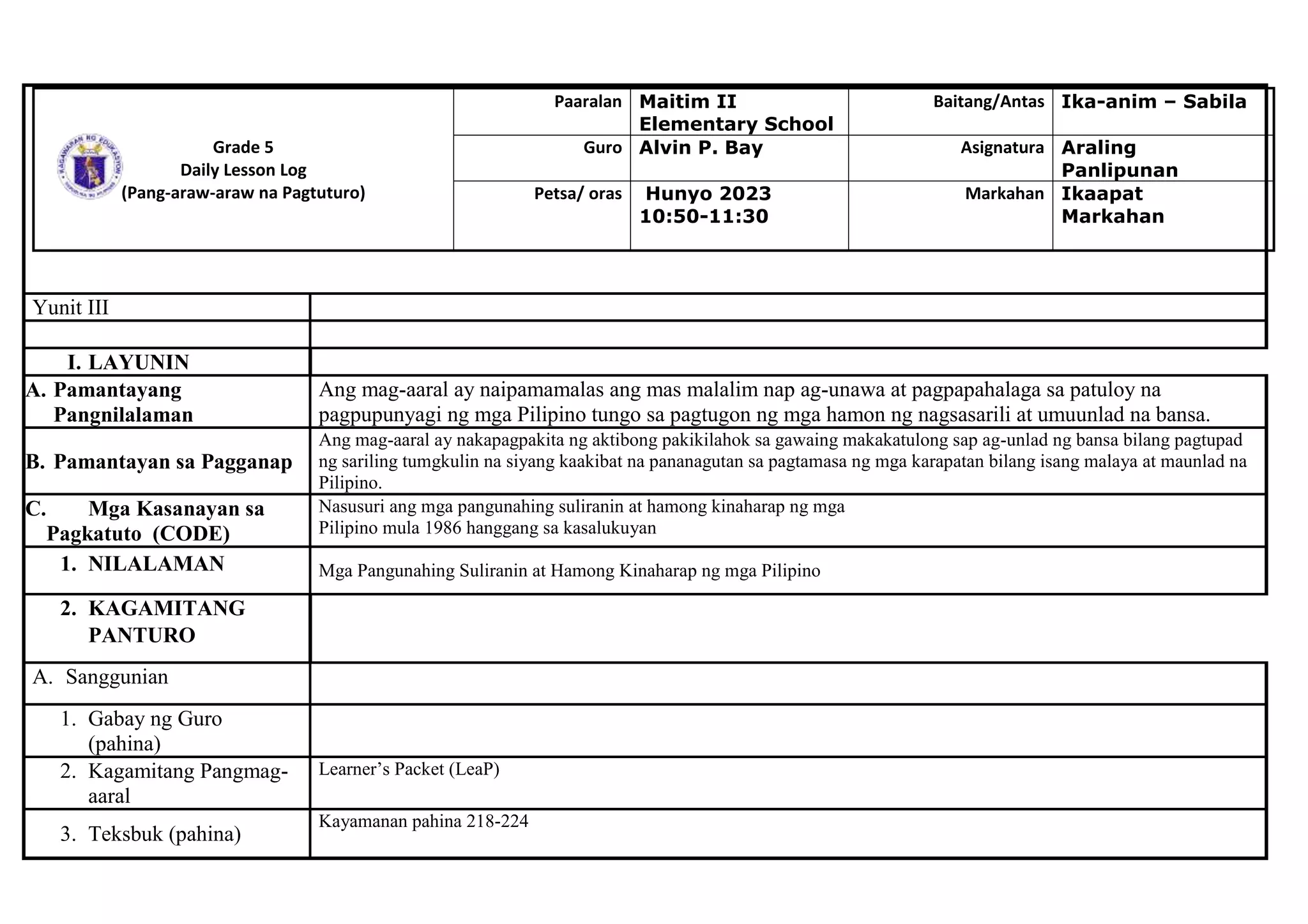 DLL COT AP 6 Q4 (2nd COT).docx