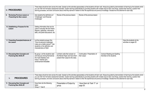 Daily Lesson Log in English 10 Quarter 1 Week 4 | DOC